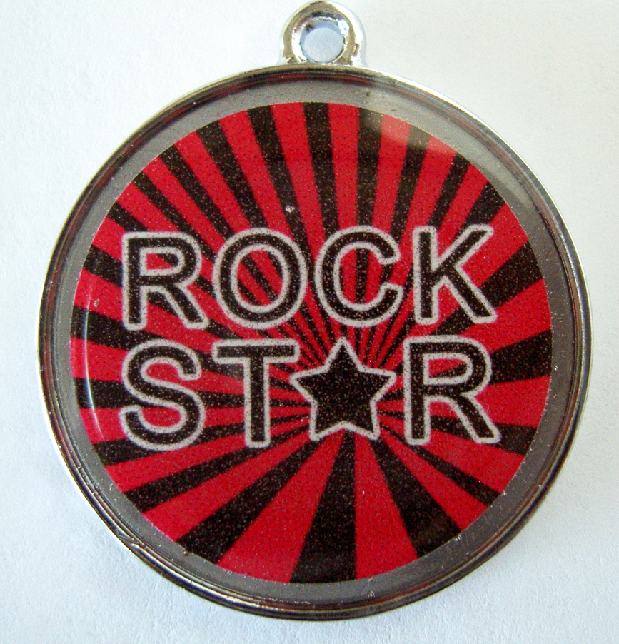 Rock Star Red Id Tag on Luulla